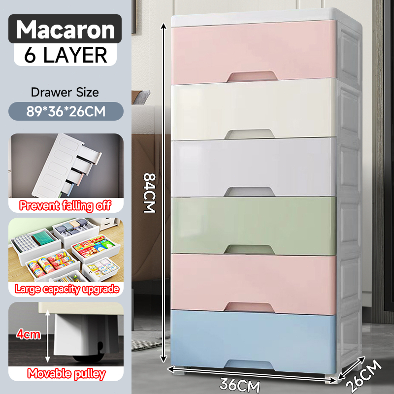 36cm 6 Layers Maracon Wide Durabox Drawer Clothes Storage Cabinet ...